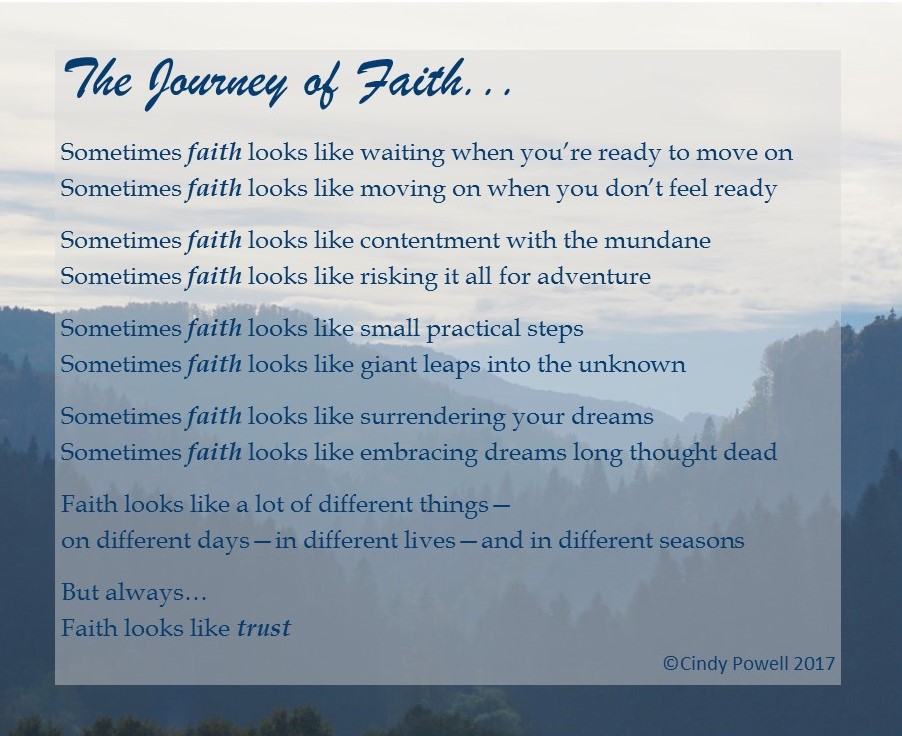 The Journey of Faith – Cindy Powell